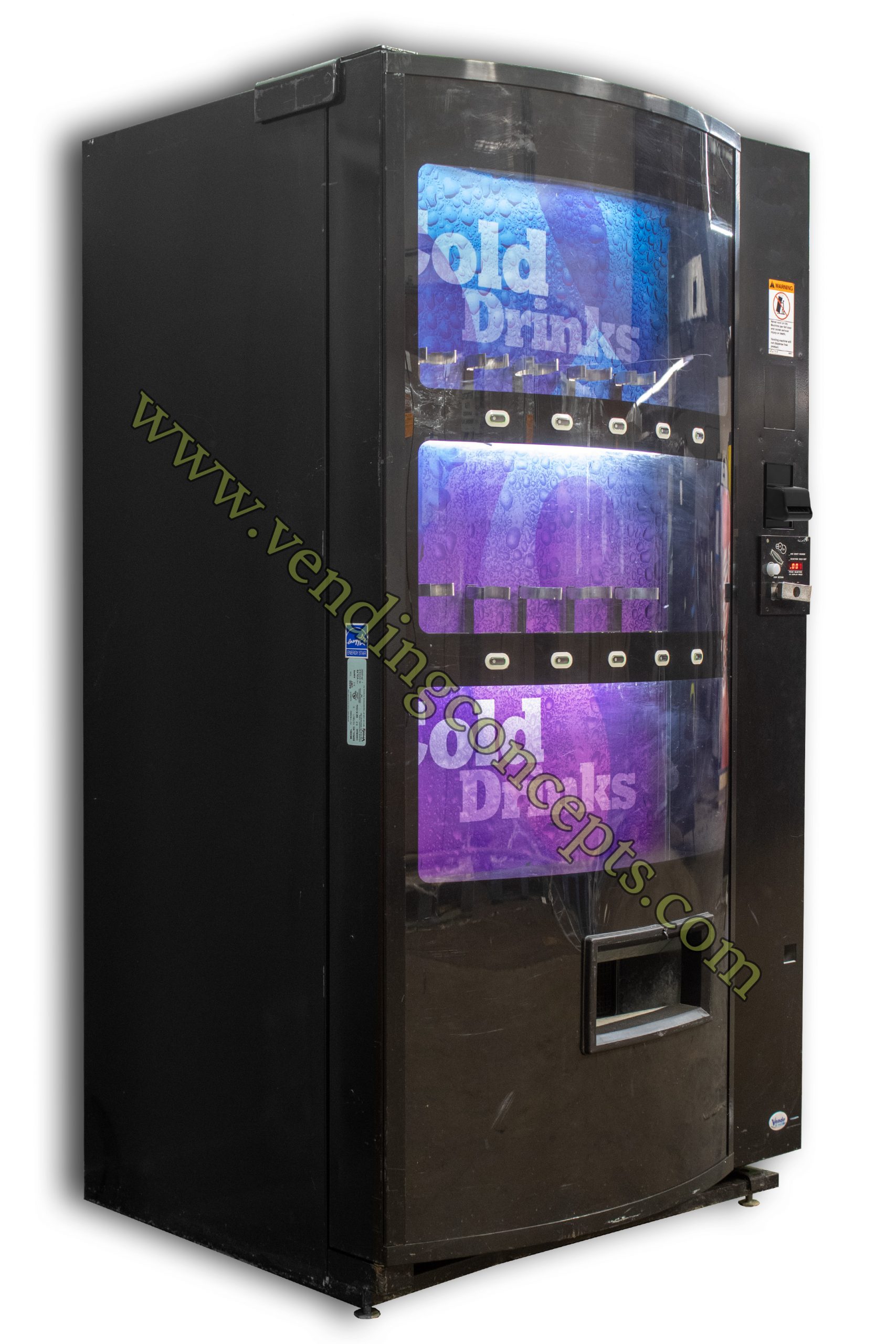 Vendo 721 Cold Drinks Live Display - Vending Concepts
