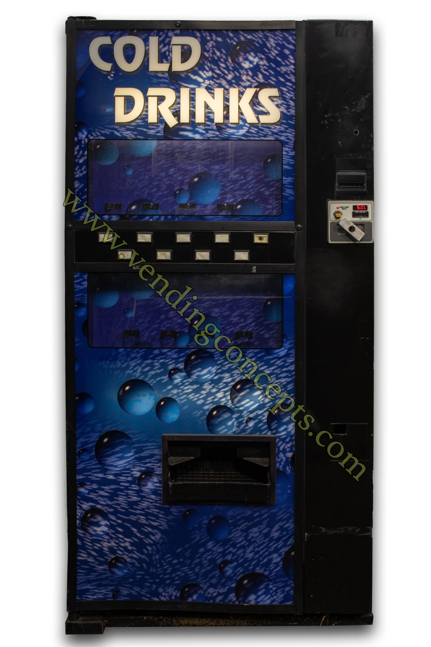 Dixie Narco 501E-T Cold Drinks Live Display - Vending Concepts